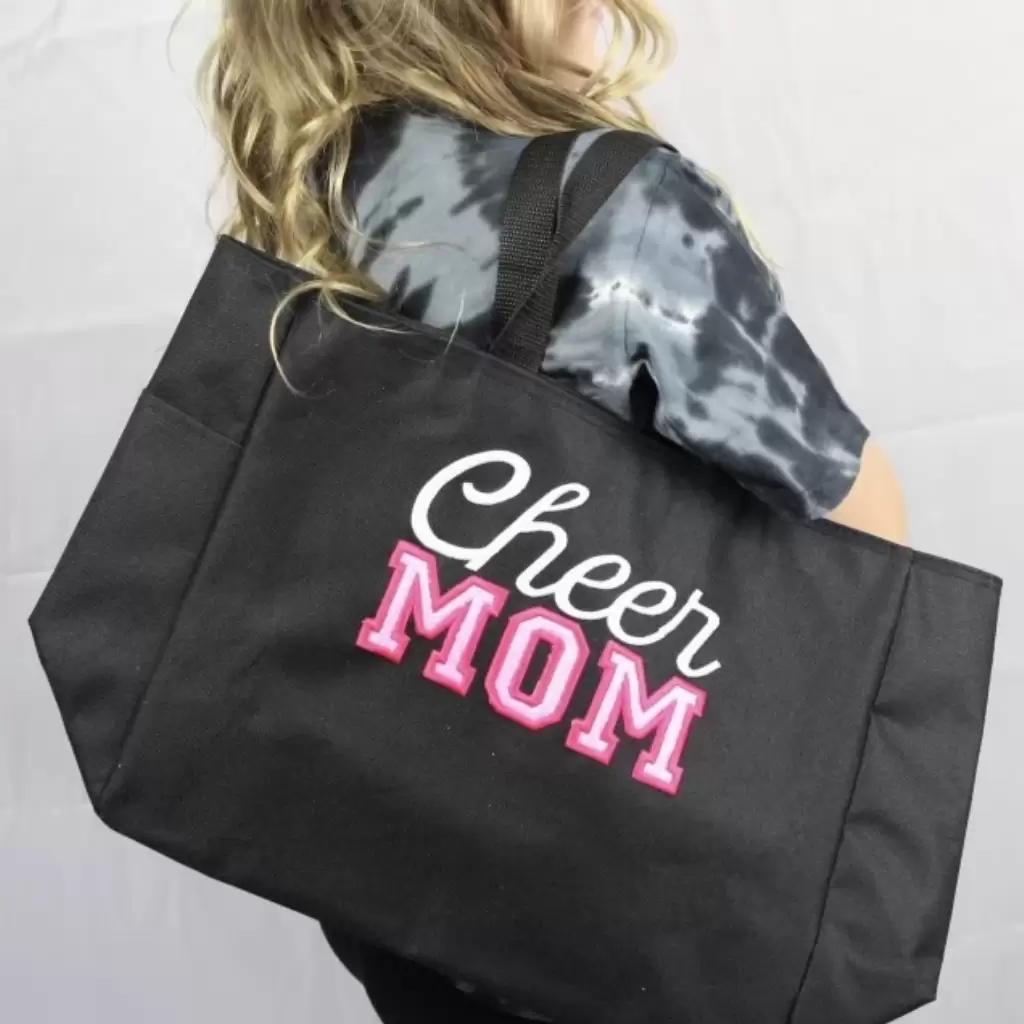 Custom Cheer Mom Oversized Bag - Stylish & Customizable